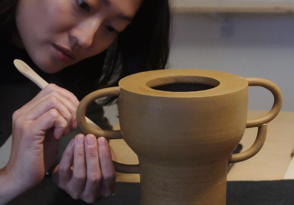 Beige Terra Stoneware Small Bowls (Set of 4) by Andrea Tsang | ABASK