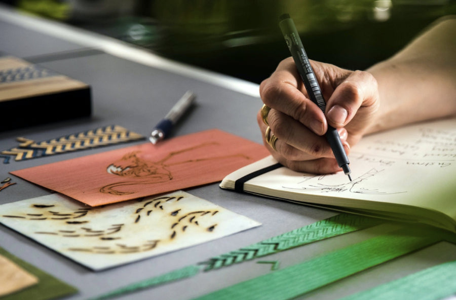 Blue The Chase Leather Travel Backgammon Set by Alexandra Llewellyn | ABASK