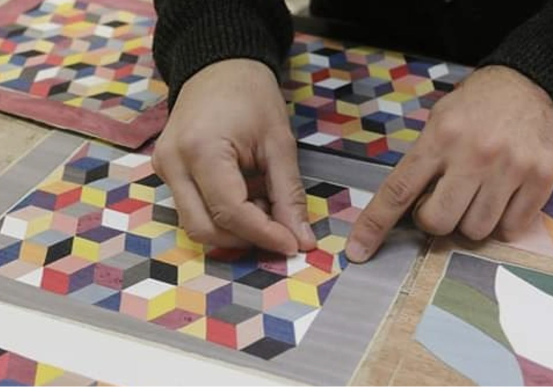 Multiple Geometric Wood Inlay Box by Biagio Barile | ABASK