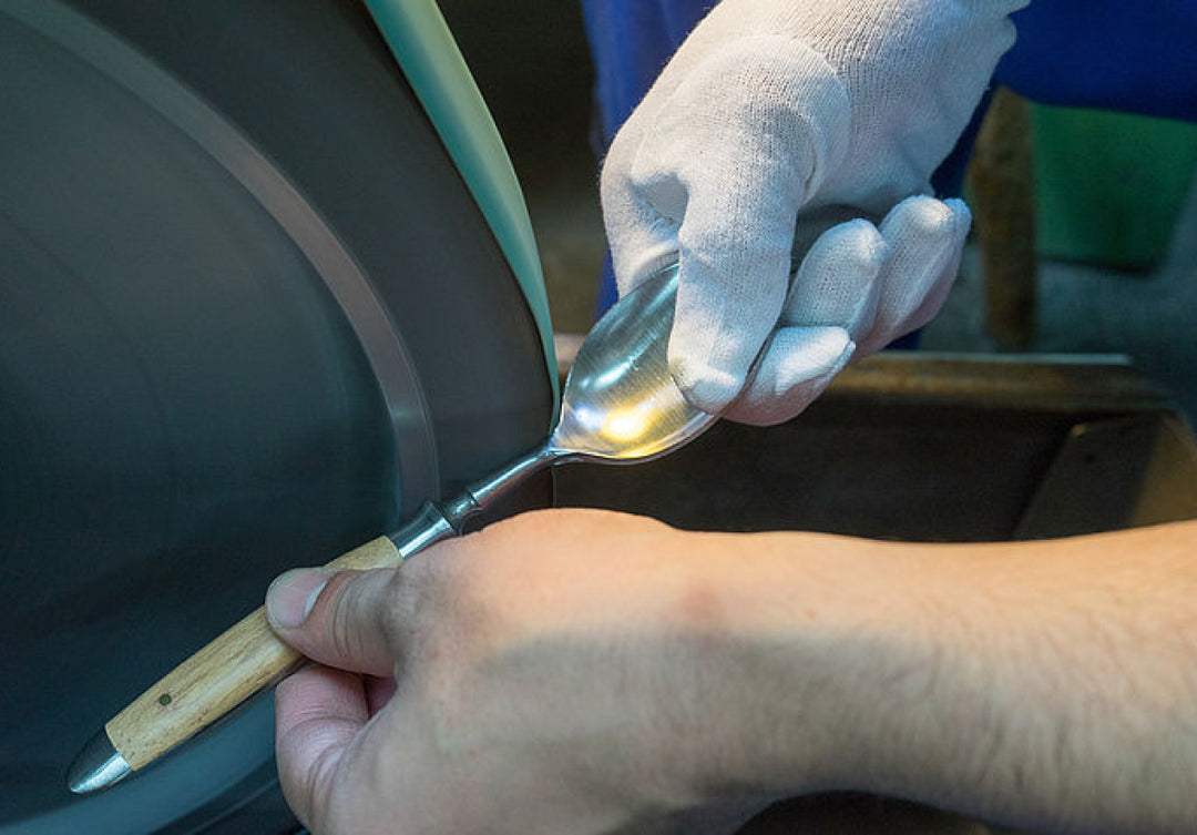 Black Resin Old German Soup Ladle by Eichenlaub | ABASK