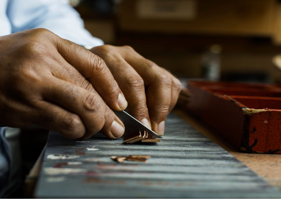 Blue Leather Travel Jewelry Box by F. Hammann | ABASK