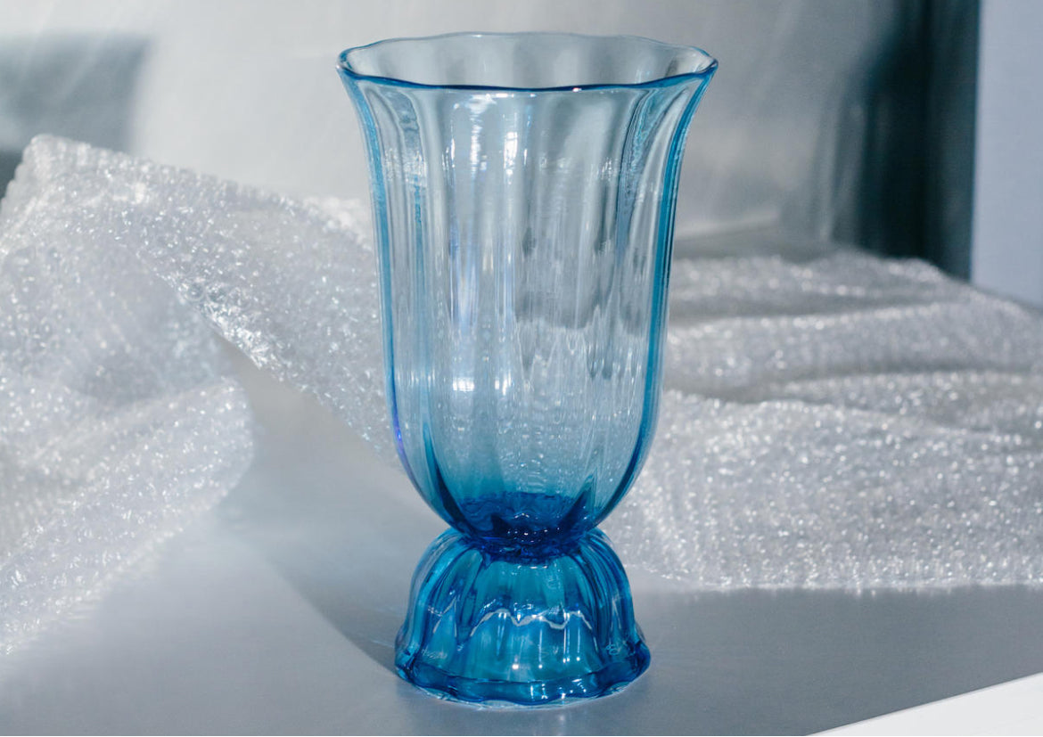 Multiple Tiki Hand-Blown Highballs (Set of 4) by Andrew Iannazzi | ABASK