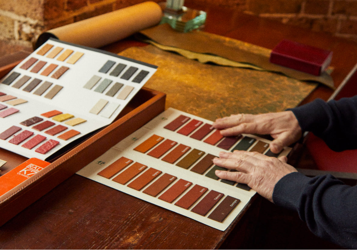 Yellow Wood and Leather Backgammon Set by Nick Plant | ABASK