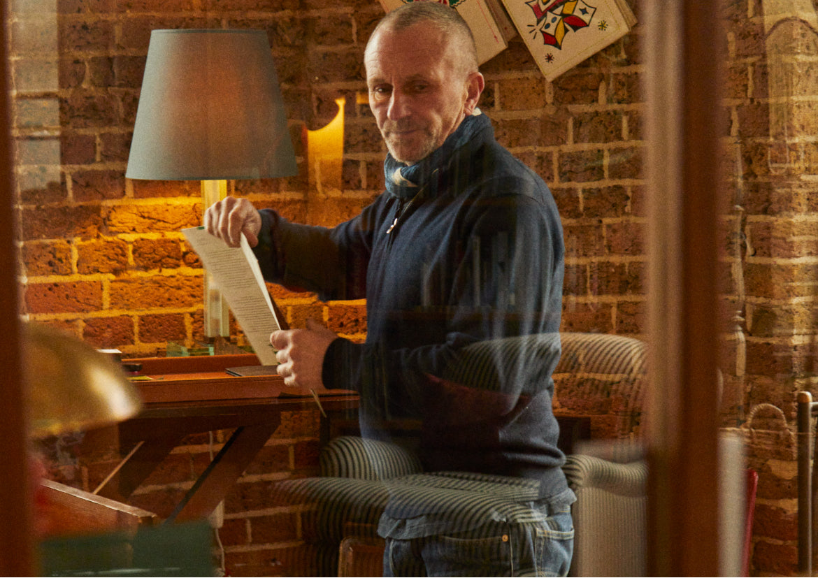 Blue Wood and Leather Backgammon Set by Nick Plant | ABASK