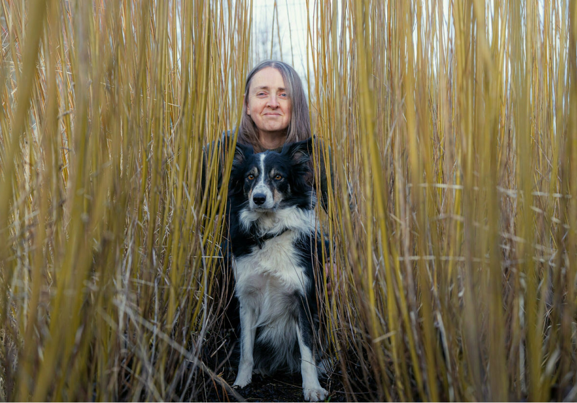 Brown Handwoven Willow Mini Forager Basket by Rachel Bower | ABASK