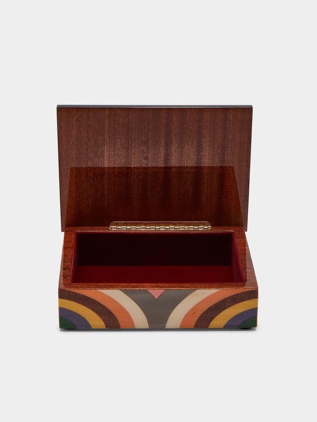 Multiple Geometric Wood Inlay Box by Biagio Barile | ABASK US