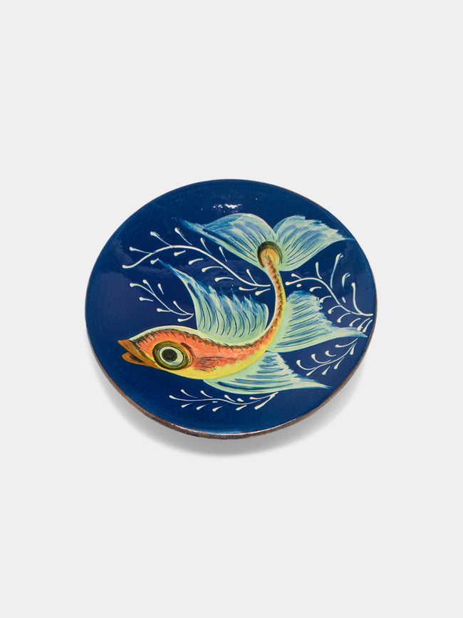 Blue Hand-Glazed Porcelain Long Serving Tray by Pottery & Poetry | ABASK US
