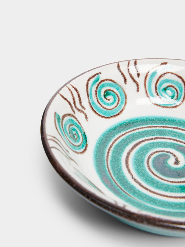 Blue Vietri Hand-Painted Ceramic Side Plates (Set of 4) by Ceramica ...