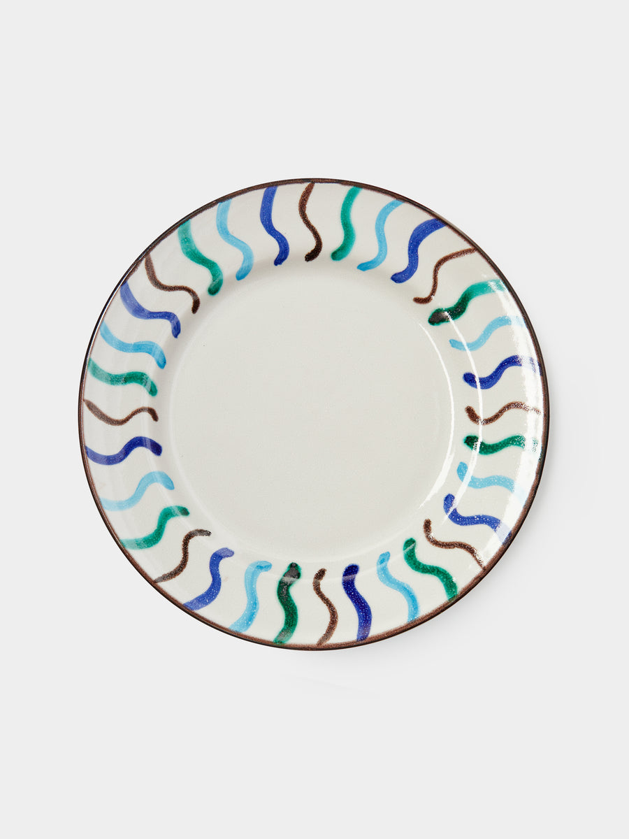 Blue Vietri Hand-Painted Ceramic Dinner Plates – 10in/26cm (Set of 4 ...