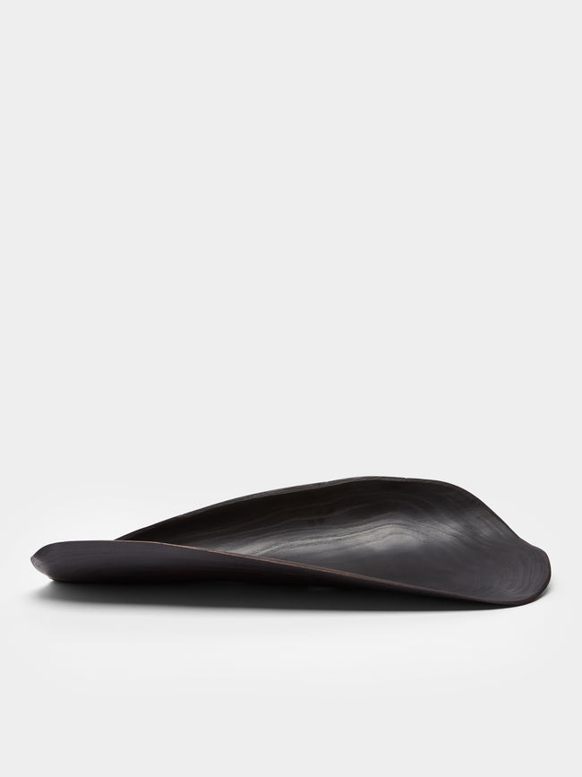 Blue Hand-Glazed Porcelain Long Serving Tray by Pottery & Poetry | ABASK US