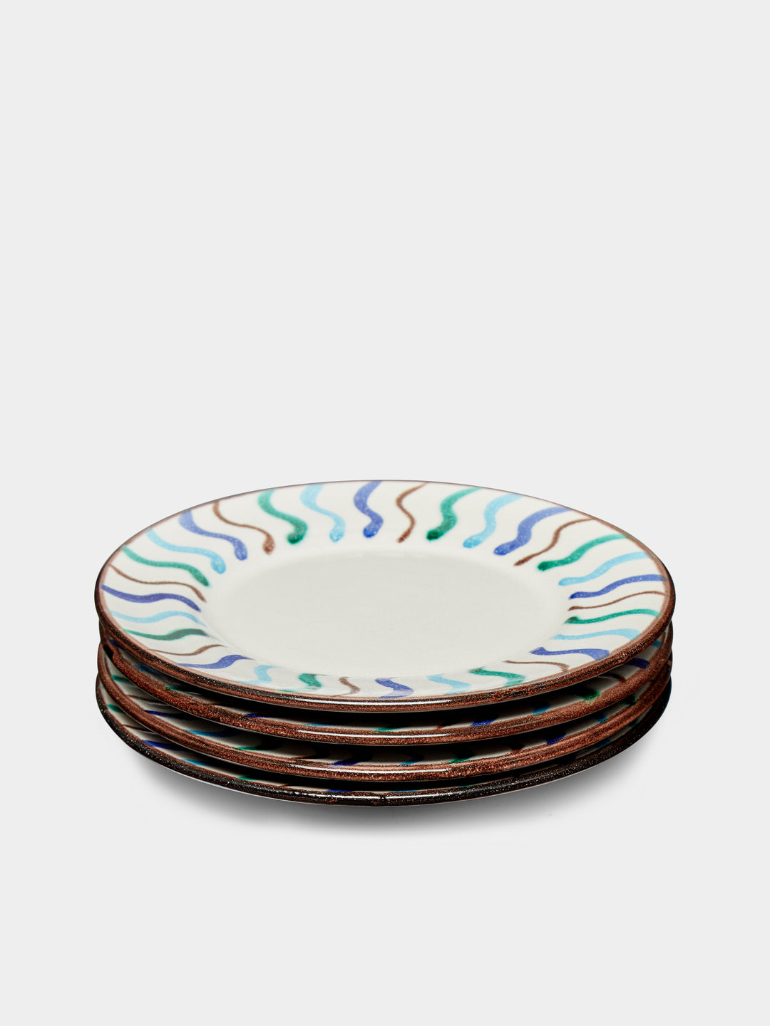 Blue Vietri Hand-Painted Side Plates (Set of 4) by Ceramica Pinto ...