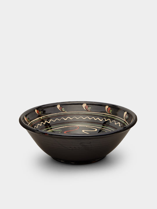 Yellow Slipware Serving Platter by Poterie de Cliousclat | ABASK US