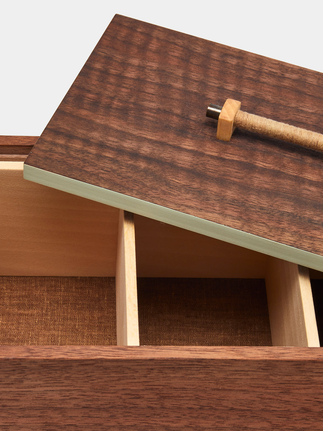 Brown Wood Tea Box by Matthew Kenney | ABASK