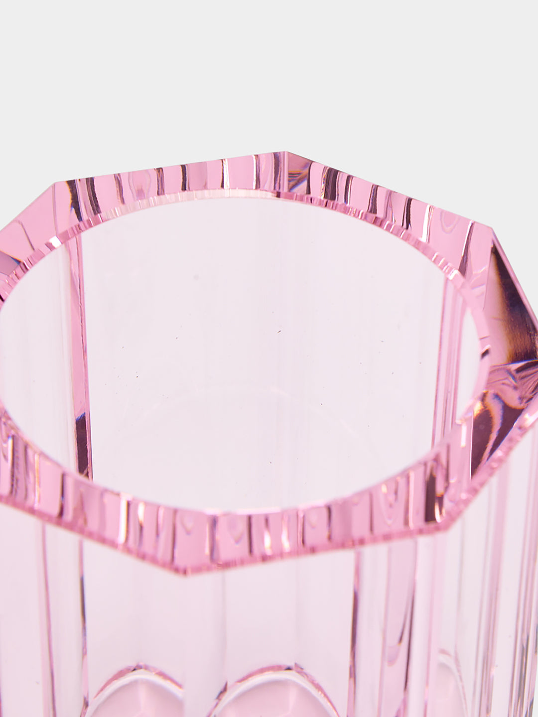 Pink Cut Crystal Lidded Jar by Decor Walther | ABASK