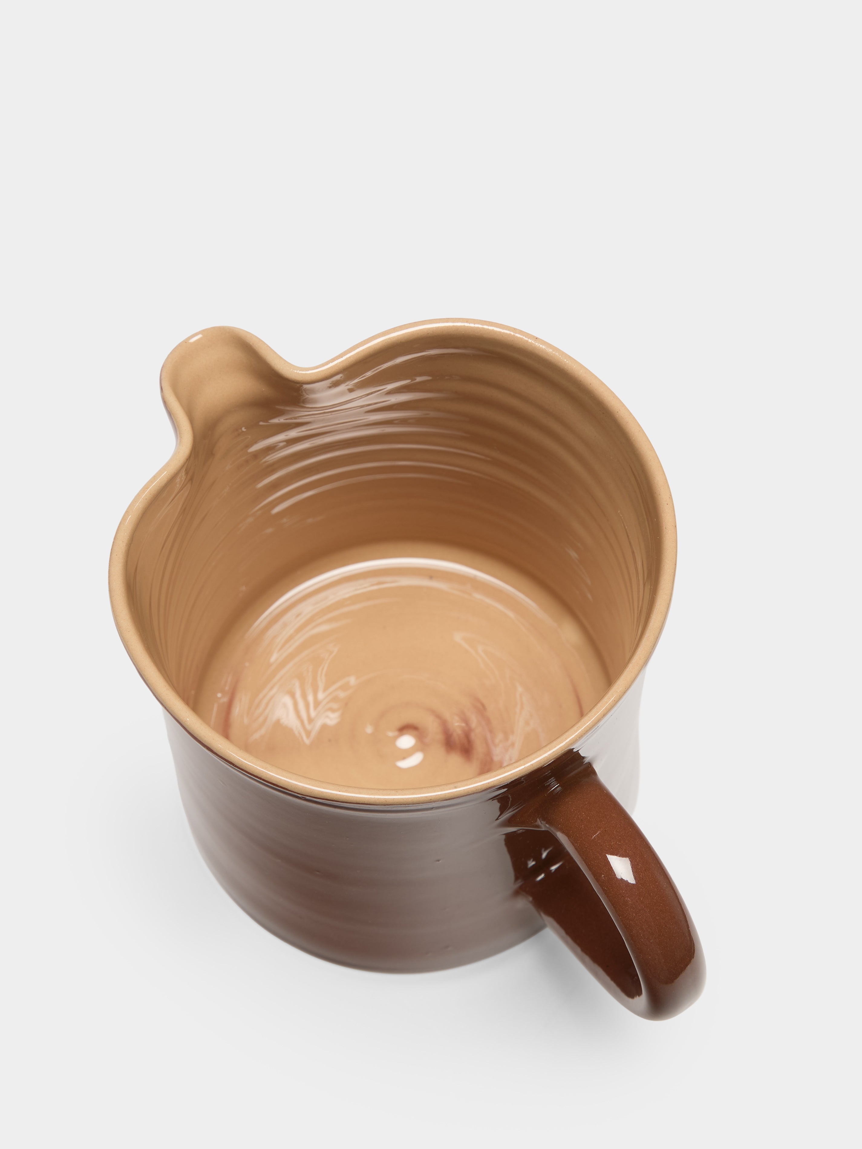 Brown Chickens Hand-Painted Ceramic Straight-Edge Jug (34oz/1L) by ...