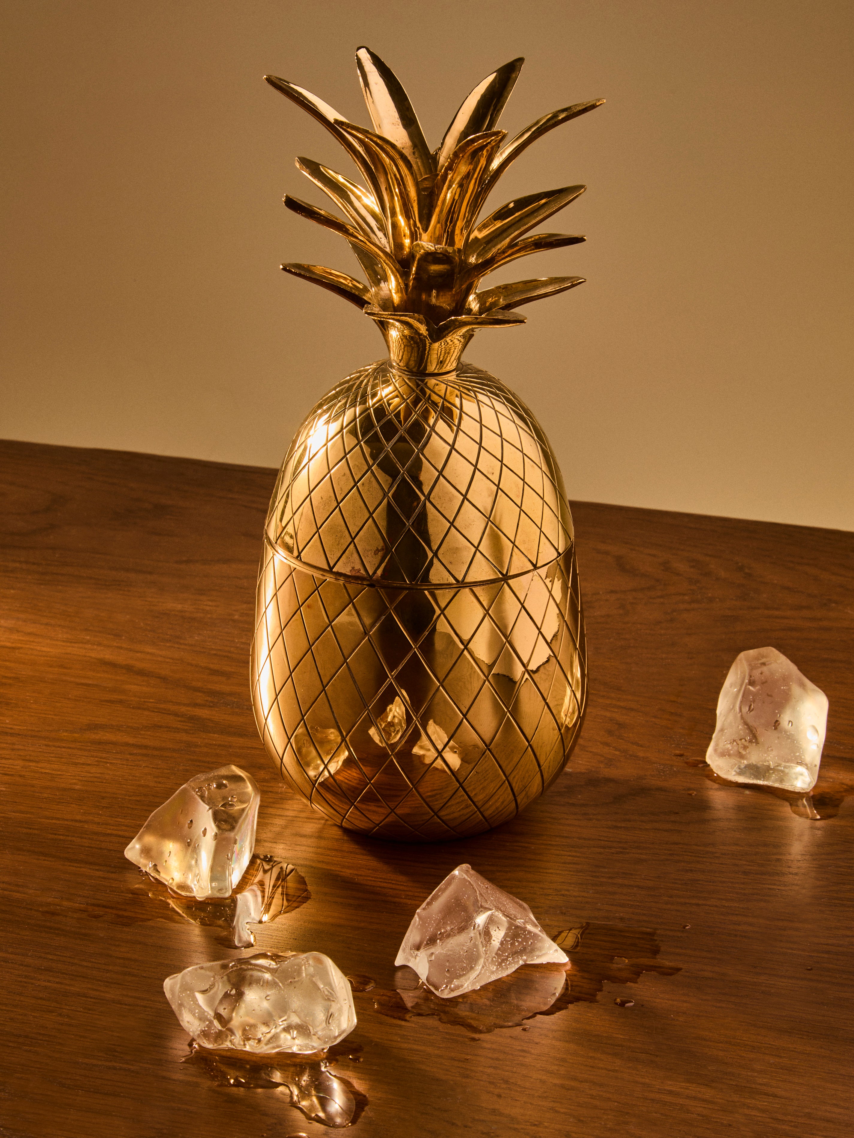 Bronze 20th-Century Pineapple Brass Decorative Ice Bucket by Antique ...