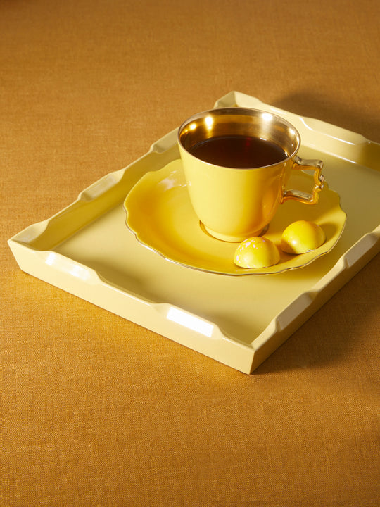 Blue Lacquered Large Stacking Tray by The Lacquer Company | ABASK US