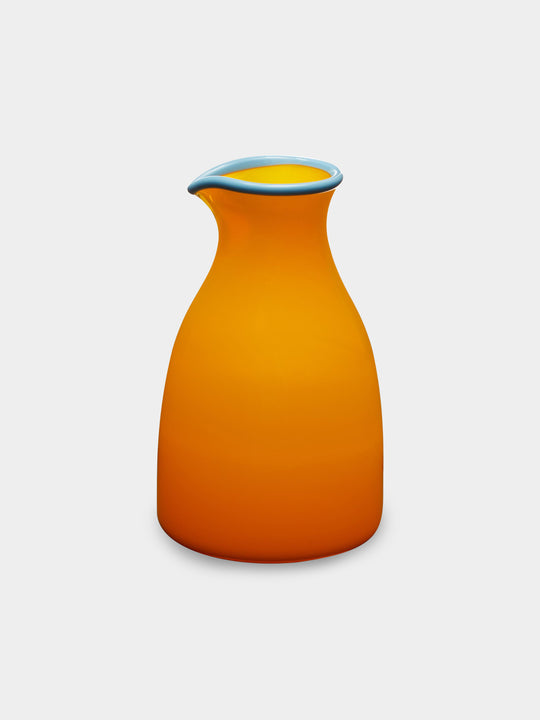 Blue Hand-Blown Glass Pourer by Andrew Iannazzi | ABASK