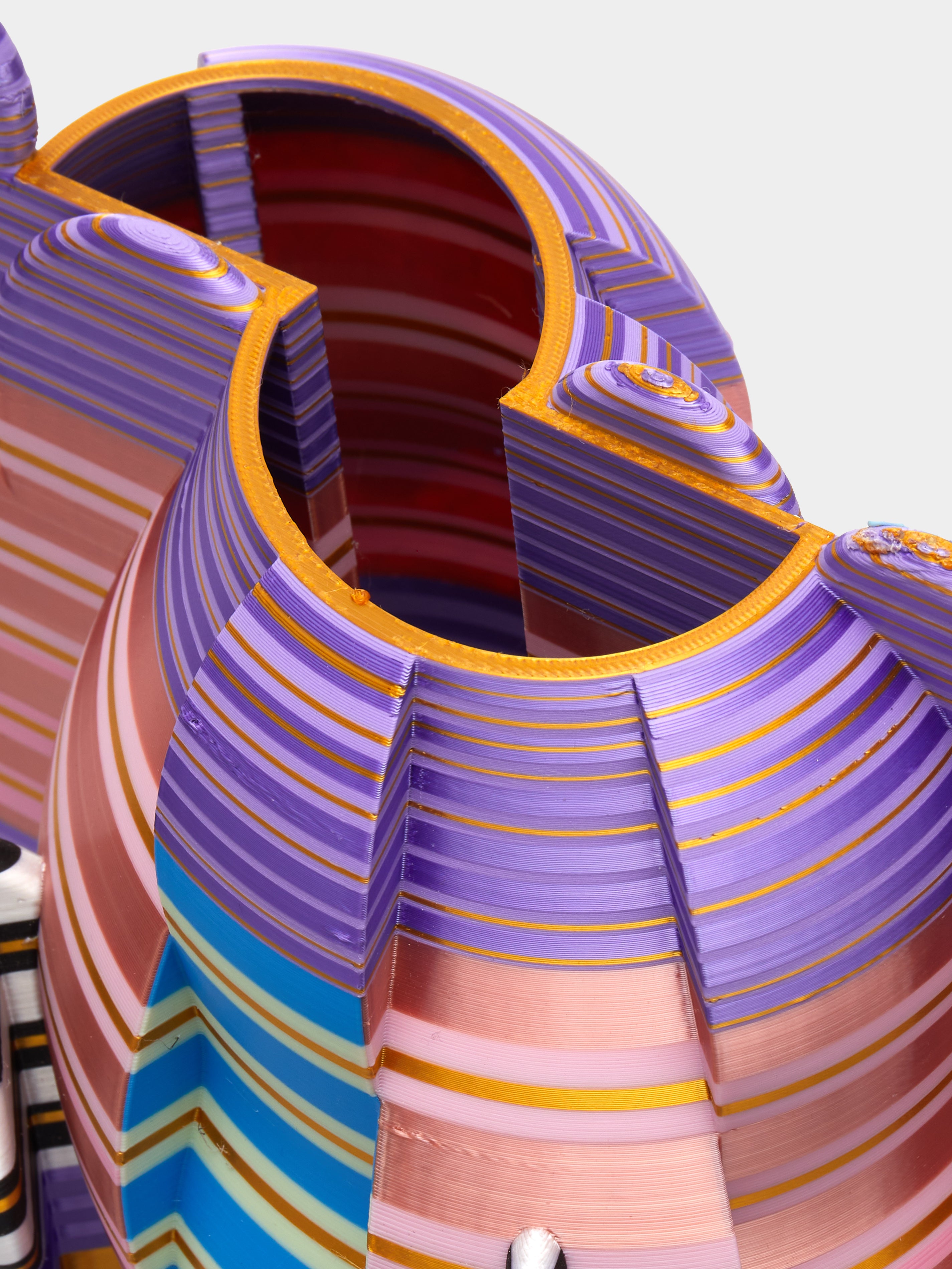 Multiple Rainbow Thread Plastic Vessel by Jolie Ngo | ABASK