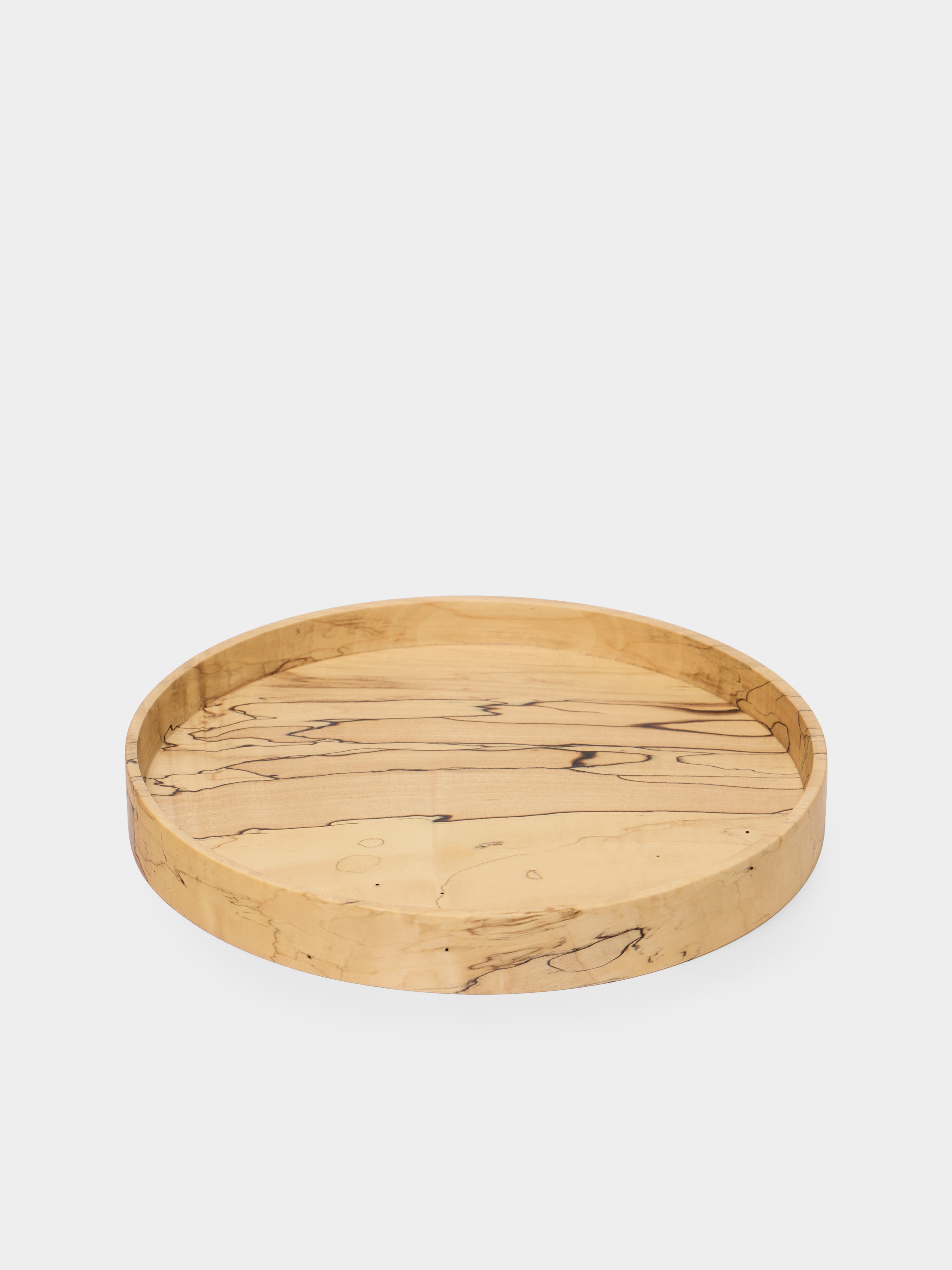 Beige Hand-Turned Japanese Spalted Horse Chestnut Platter by Thursday ...