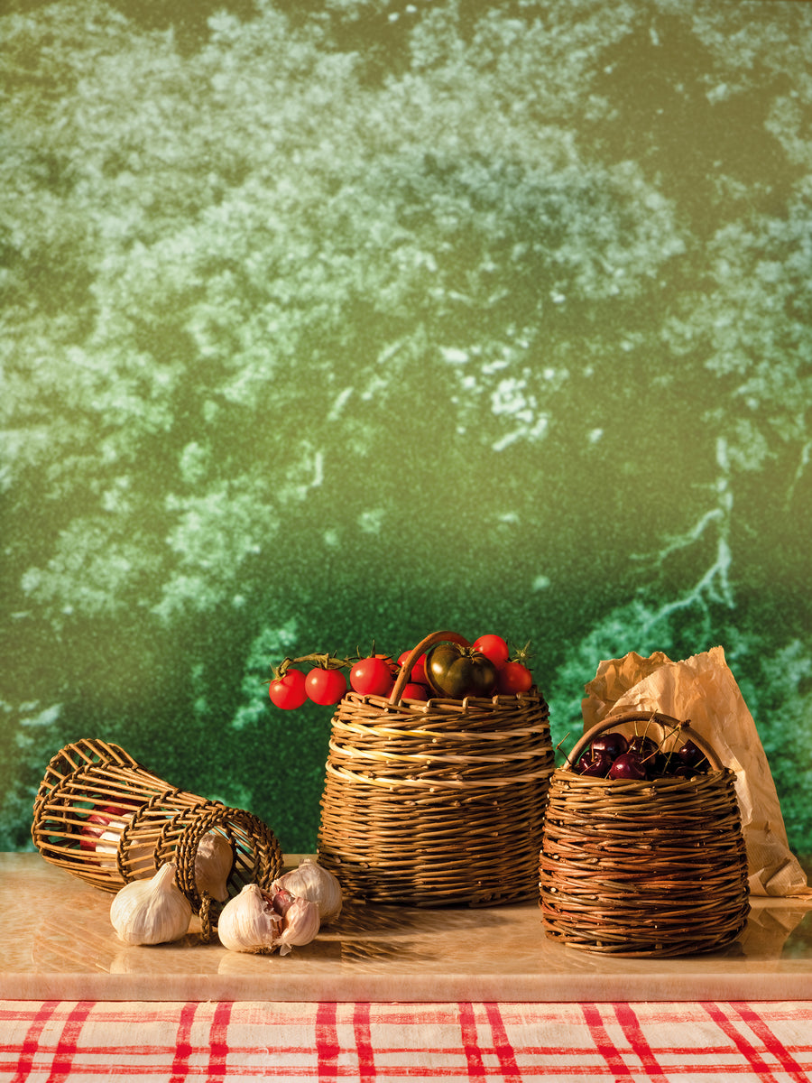 Brown Handwoven Willow Mini Forager Basket by Rachel Bower | ABASK UK