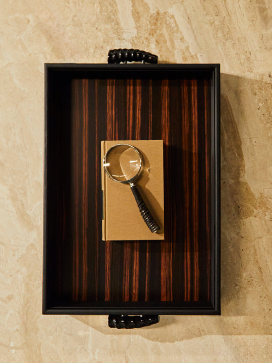 Red Marble Tray by Stoned | ABASK US