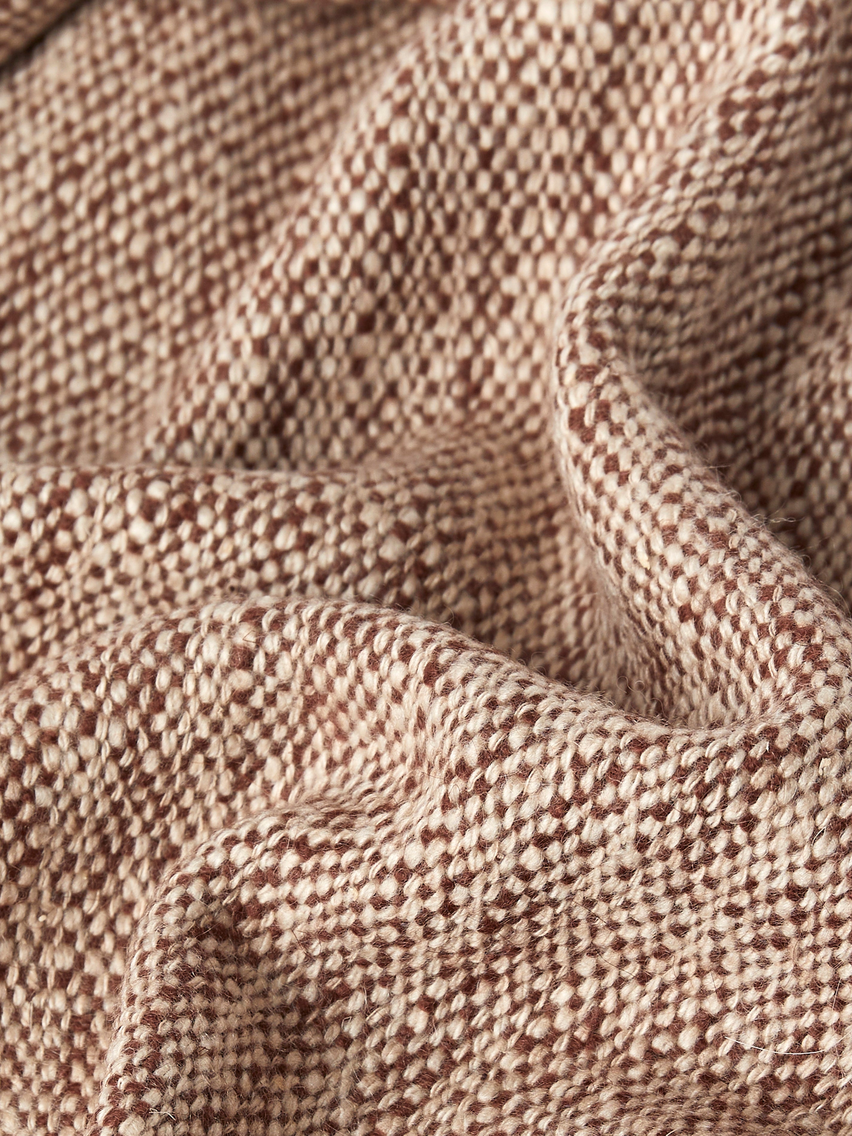 Red Melange Cashmere Throw (75in/1.9m) by Me & K | ABASK