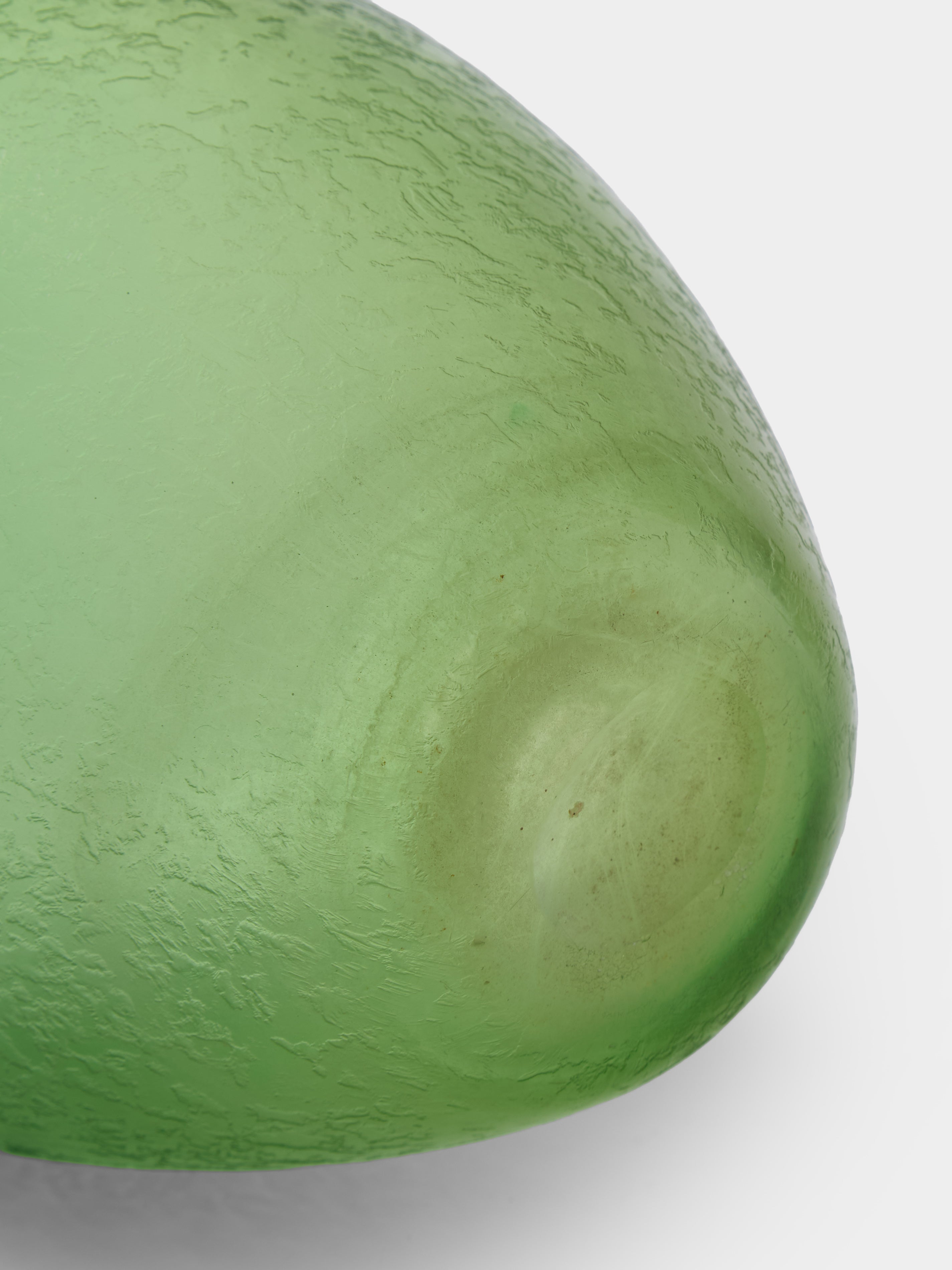 Green 1950s Seguso Acid-Wash Glass Pitcher by Antique and Vintage | ABASK