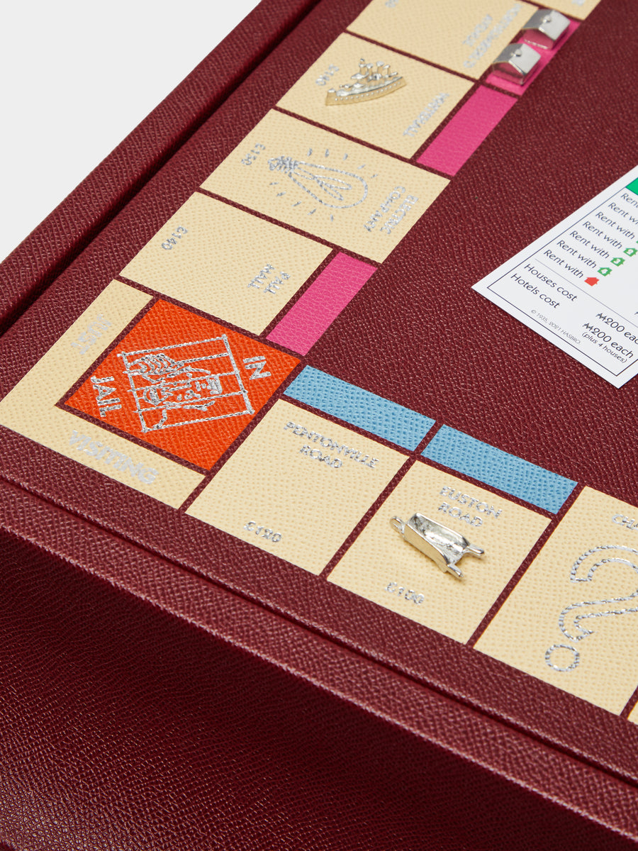 Red Leather Monopoly Set by Geoffrey Parker | ABASK US
