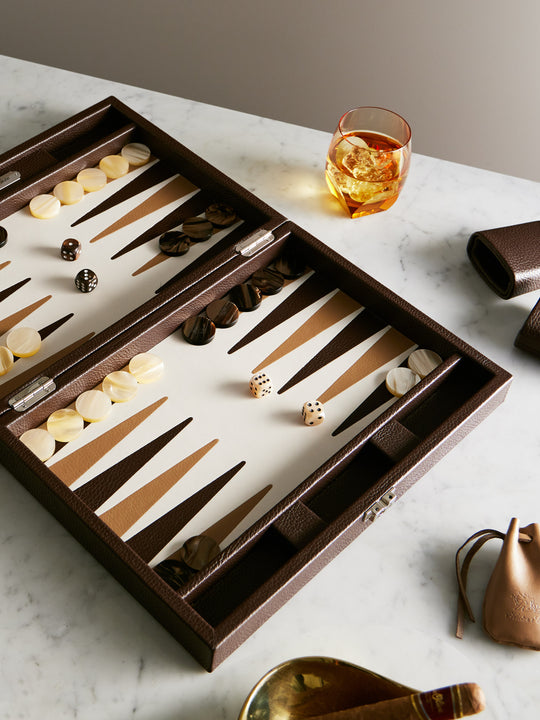 Green Leather Poker Set by Hector Saxe | ABASK US
