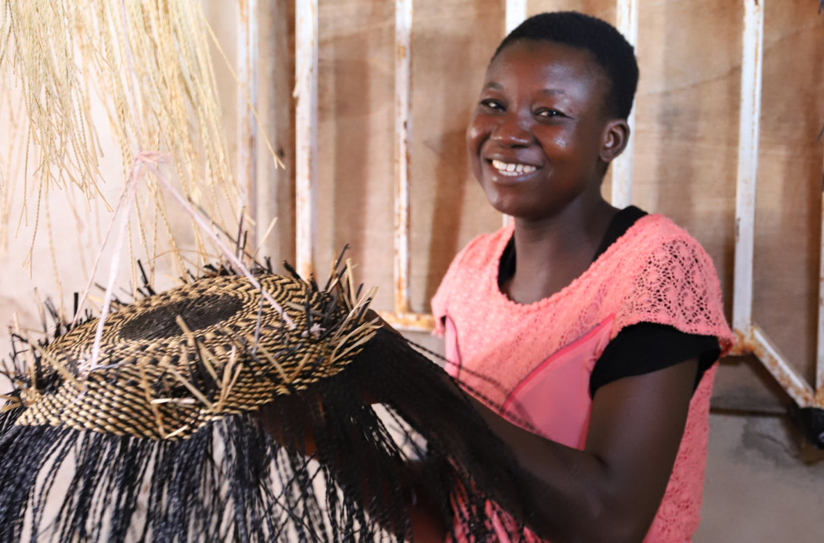Multiple Banasco Handwoven Elephant Grass Lidded Basket by Baba Tree ...