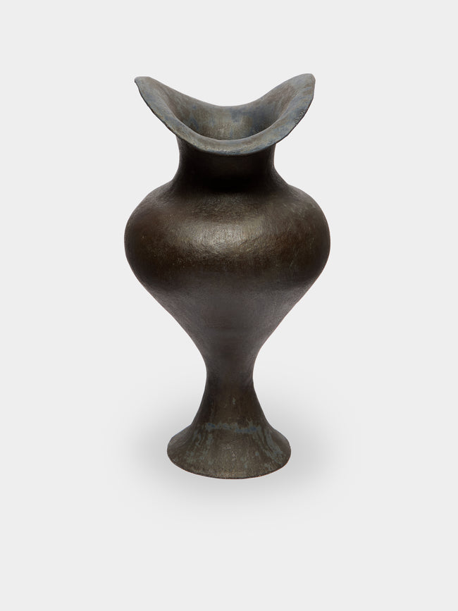 Black Ophelia Hand-Coiled Ceramic Vase by By Raffaella | ABASK UK