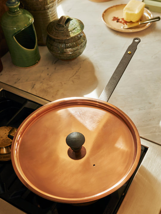 Metallics Spun Copper Lidded Saucepans (Set of 3) by Netherton Foundry ...