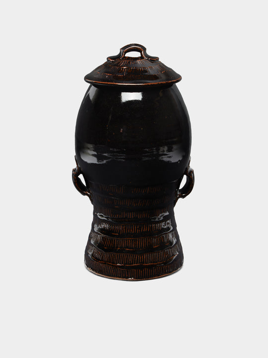 Green Ceramic Spaghetti Jar by Matthew Foster | ABASK UK