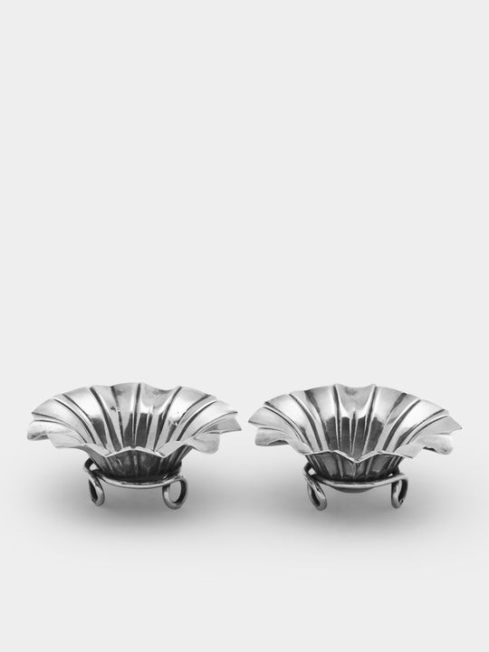 Silver Silver-Plated Brass Salt and Pepper Mill (Set of 2) by Chiarugi ...