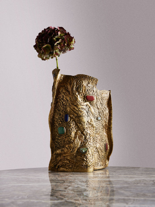 Green Lola Hand-Glazed Ceramic Large Vase by Perla Valtierra | ABASK UK