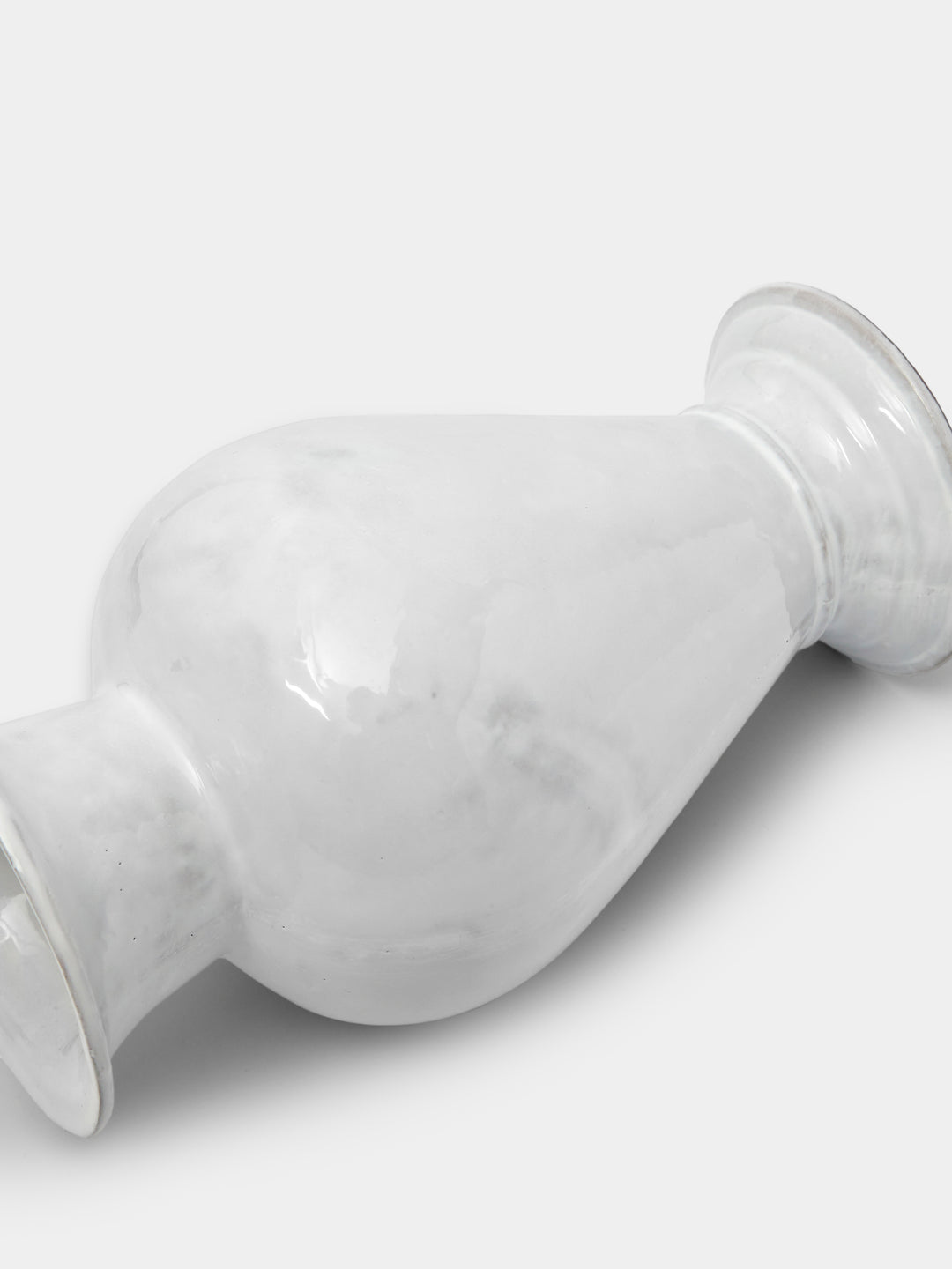 White Colbert Hand-Glazed Ceramic Large Vase by Astier de Villatte | ABASK