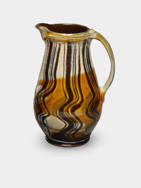 Yellow Slipware Large Teapot by Mike Parry | ABASK UK