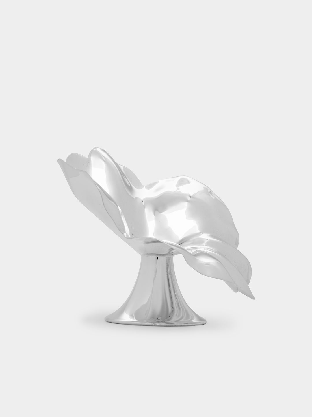 Silver Flor Bugia Silver-Plated Candle Holder by De Vecchi | ABASK UK