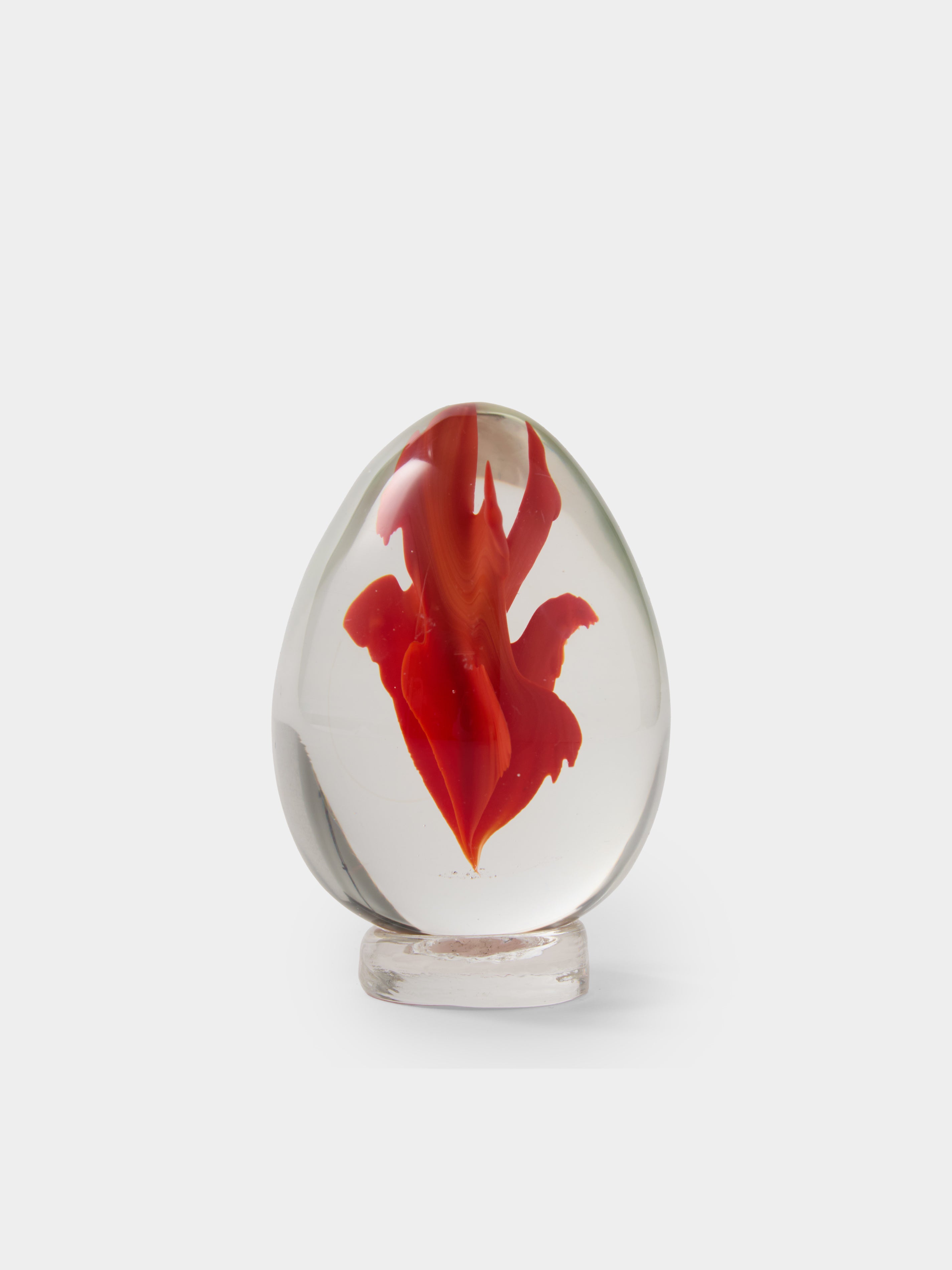 Red 1982 Fulvio Bianconi for Venini Coral Glass Paperweight by Antique ...