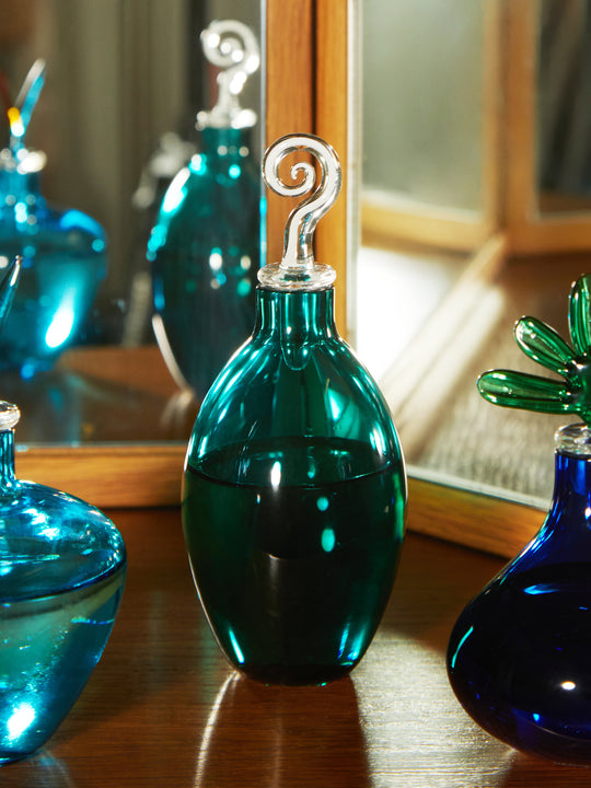 Green Fazzoletto a Canne Hand-Blown Murano Glass Large Vase by Venini ...