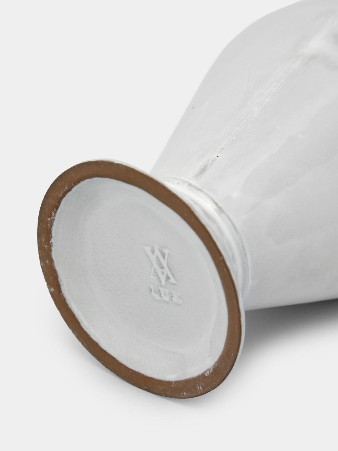 White Colbert Hand-Glazed Ceramic Large Vase by Astier de Villatte | ABASK