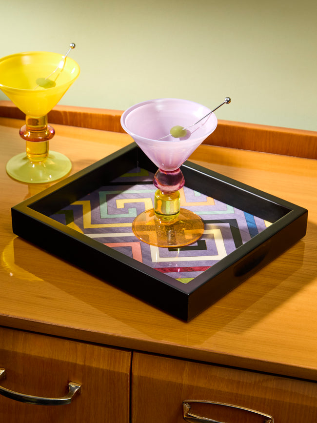 Multiple Geometric Wood Inlay Box by Biagio Barile | ABASK US