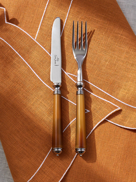Silver Cluny Silver-Plated Dinner Cutlery (Set of 4) by Christofle | ABASK