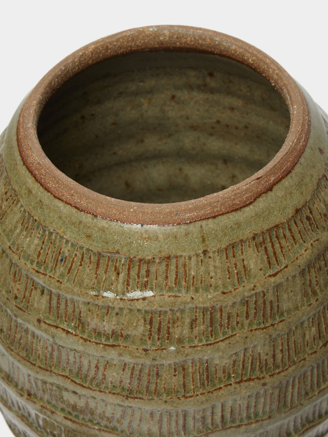 Green Ceramic Spaghetti Jar by Matthew Foster | ABASK UK