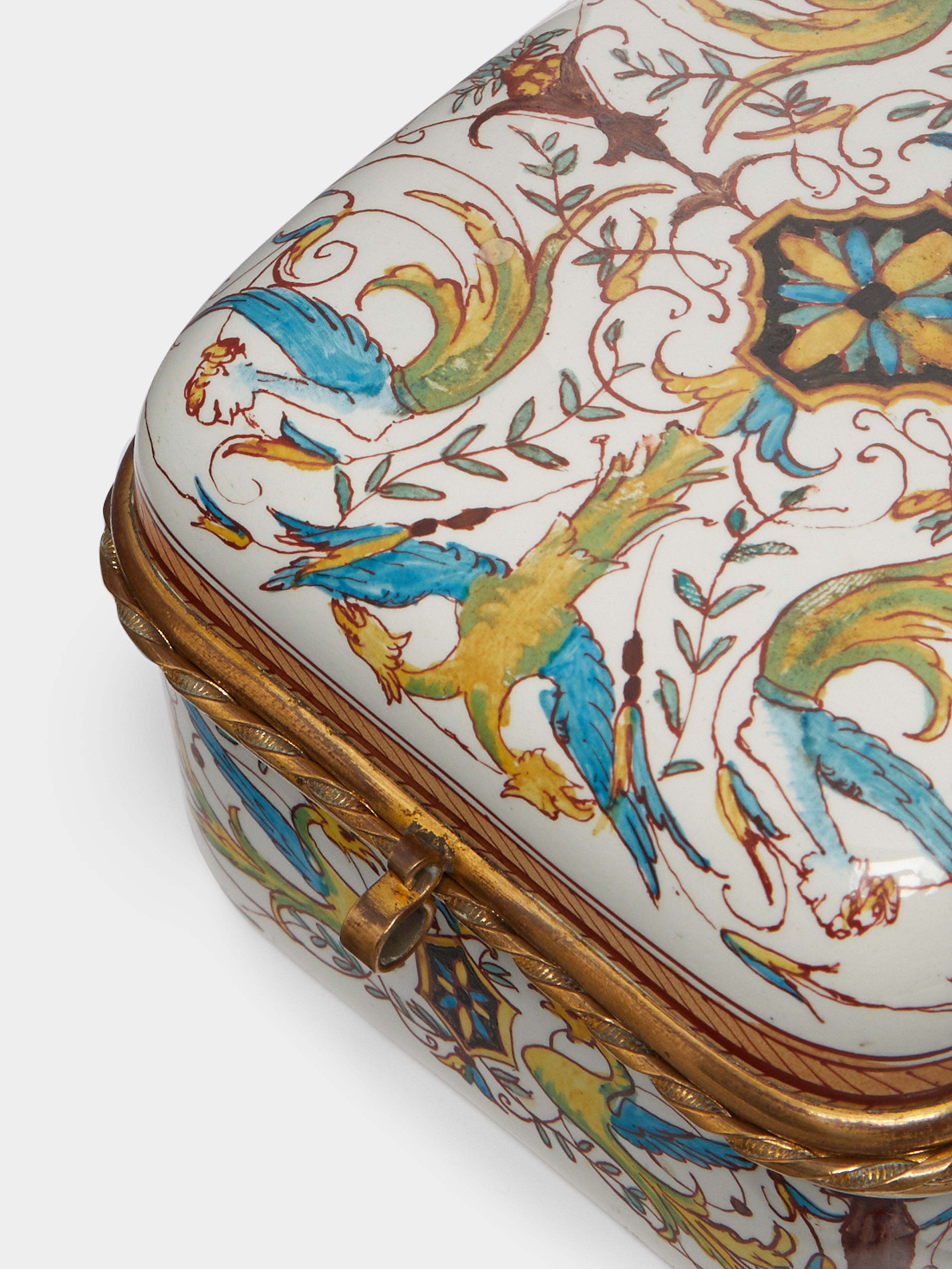 Multiple 1840s Hand-Painted Ceramic Box by Antique and Vintage | ABASK UK