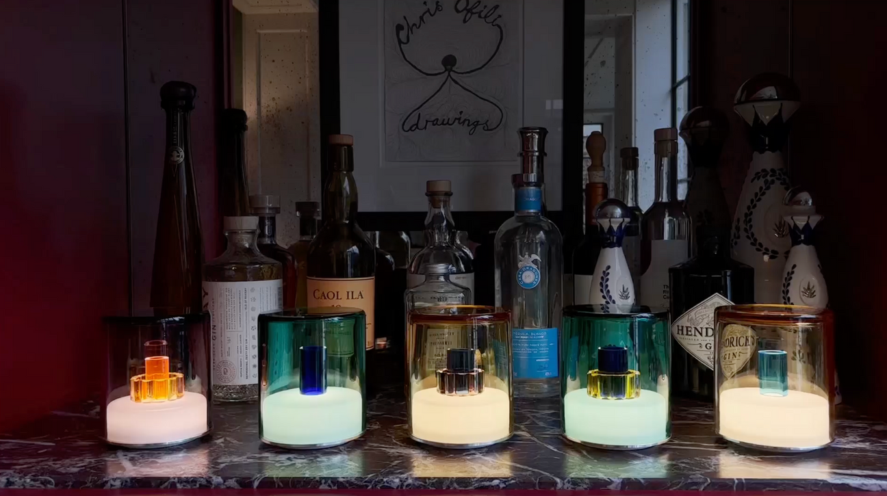 Purple Ametista I Hand-Blown Murano Glass Portable Table Light by Green ...