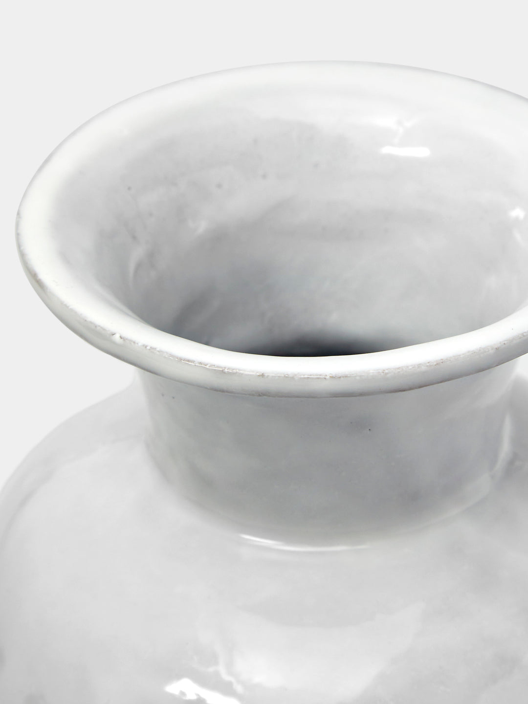 White Colbert Hand-Glazed Ceramic Large Vase by Astier de Villatte | ABASK