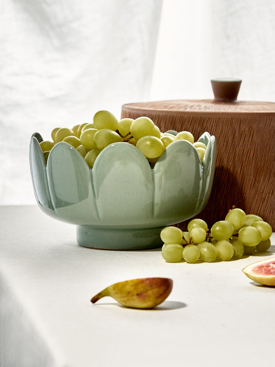 Brown Nobori Red Clay Wood-Fired Fruit Bowl by Ido Ferber | ABASK US