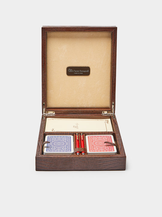 Red Leather Monopoly Set by Geoffrey Parker | ABASK US